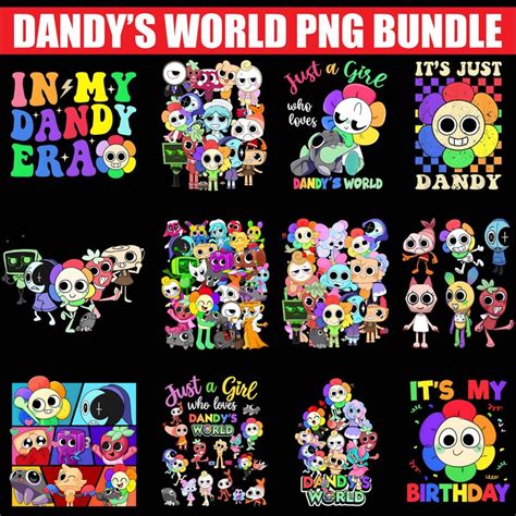 Dandy World Stickers Etsy
