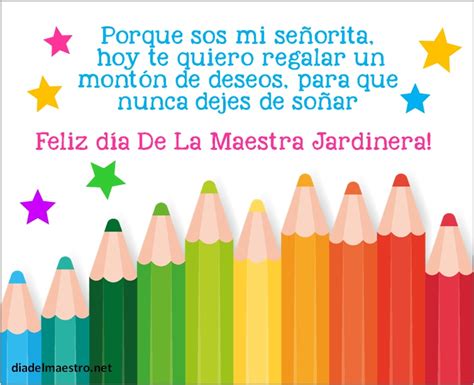 Feliz Día De La Maestra Jardinera Día Del Maestro