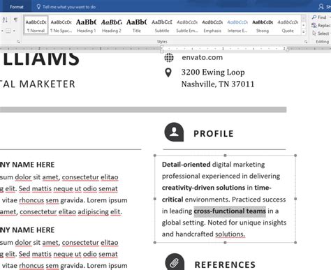 How To Make A Pro Resume On Word With Creative Template Designs Envato Tuts