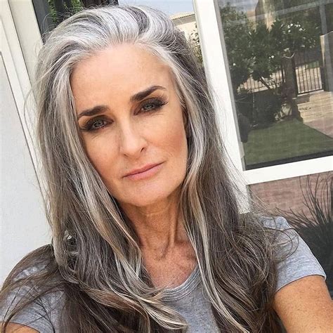 Покраска на Седые волосы 75 фото