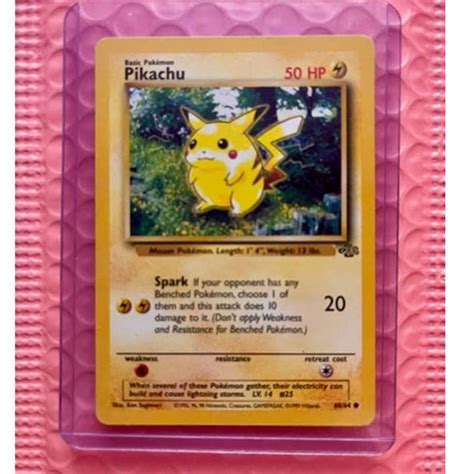 Vintage Pokemon Pickachu Non Halo Ultra Rare Red Cheeks Edition 1999 M Nm Etsy