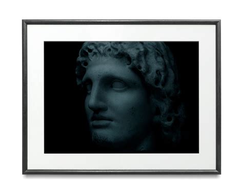 Jaron James A Photographic Print Of A Roman Marble Head Of Helios Cyan 2022 Kallos Gallery