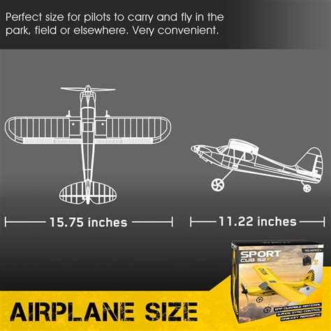 Buy Volantexrc Rc Plane 3ch Remote Control Airplane Ready To Fly Sport