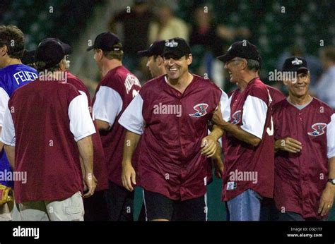 Assembly Member George Plescia R La Jolla Celebrates His Game Winning Homer During The Seventh