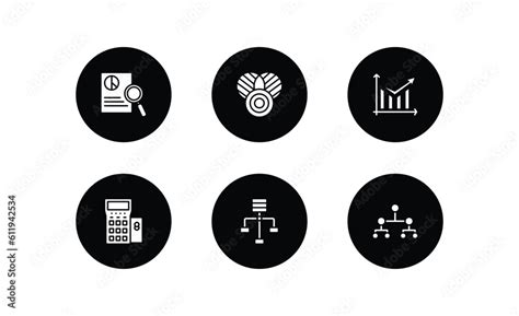 Business And Analytics Filled Icons Set Business And Analytics Filled