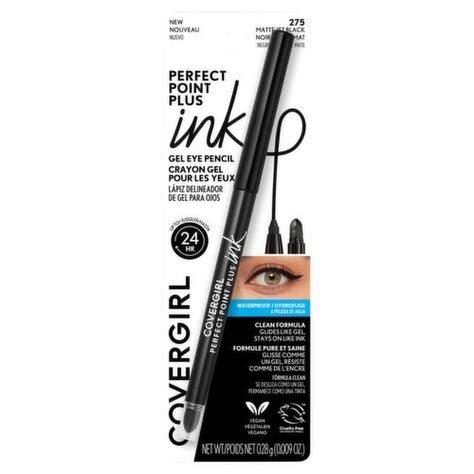 Covergirl 275 Matte Jet Black Perfect Point Plus Ink Gel Eye Pencil 0