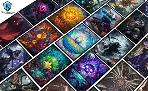 Katomula 100 Card Sleeves For Mtg With 100 Inner Sleeves