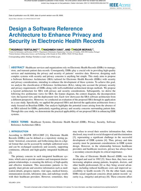 Pdf Design A Software Reference Architecture To Enhance Privacy And