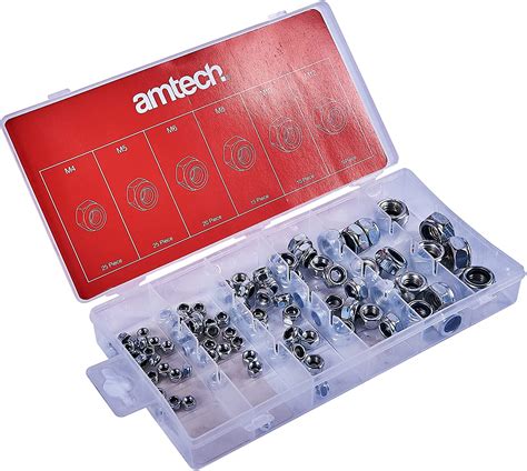 Amtech Assorted Locking Nuts 100 Pcs Thats A Wrap