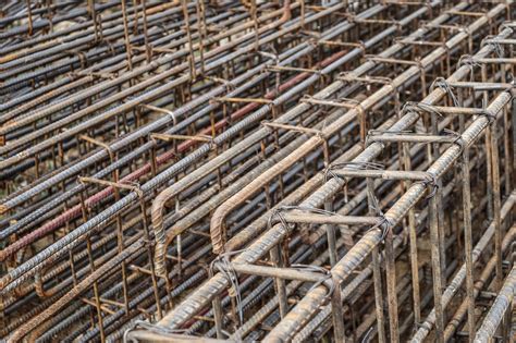 Premium Photo Steel Rebar For Reinforced Concrete At Building