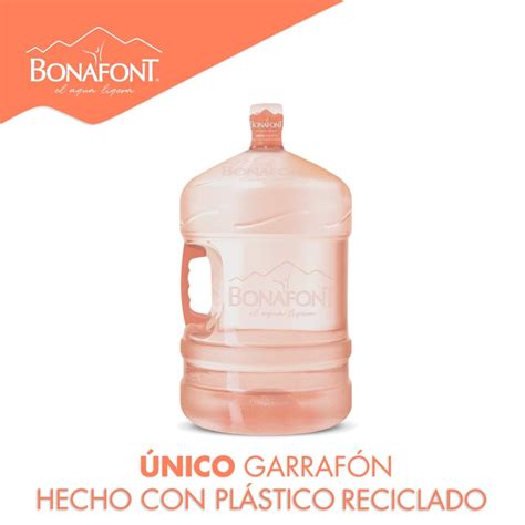Garrafón De Agua Natural Bonafont 20l Con Envase Incluido