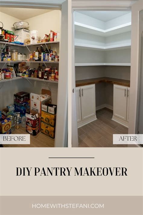 Diy Pantry Makeover Diy Pantry Makeover Pantry Renovation Pantry