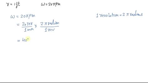 solved for each of the following problems a point is rotating with