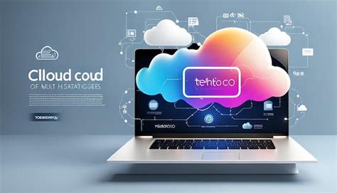 Cloud Technology And Multicloud Strategies Premium Ai Generated Image