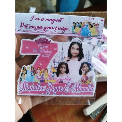 Ref Magnet Souvenir Number 7 Princess Design Shopee Philippines