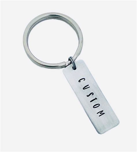 Custom Rectangle Keychain Personalized Keychain Bridesmaids Ts Ts