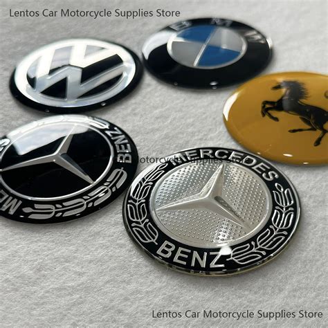 인기 자동차 휠 허브 캡 센터 커버 엠블럼 스티커 Bmw 벤츠 모든 모델 스티어링 부품 액 티몬