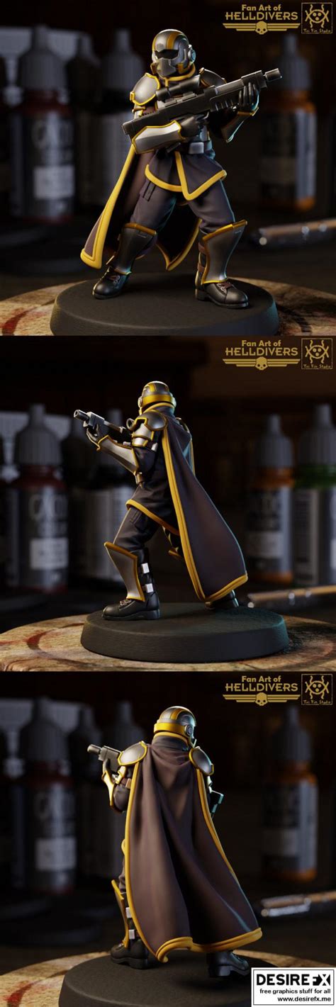 Desire Fx 3d Models Helldivers Pose 01 3d Print Model