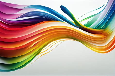 Premium Ai Image Flowing Line Abstract Isolated Background