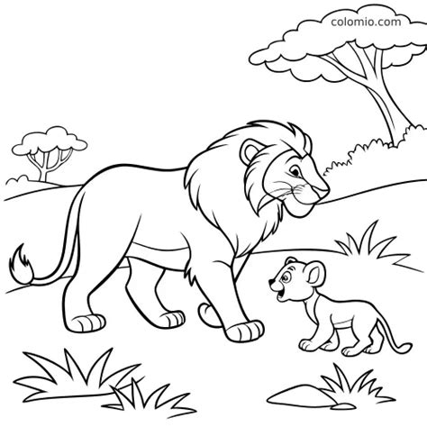 Dibujos De Leones Para Colorear Imágenes De León Para Colorear