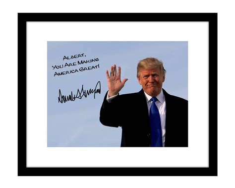 Personalized Donald Trump 8x10 Signed Photo Print Autographed Your Name