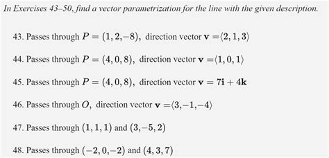 Solved In Exercises Find A Vector Parametrization For Chegg
