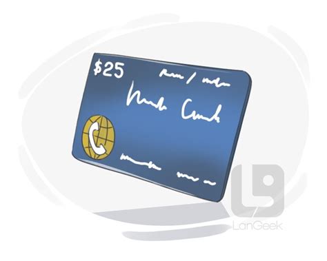 Definition And Meaning Of Calling Card In English Picture Dictionary