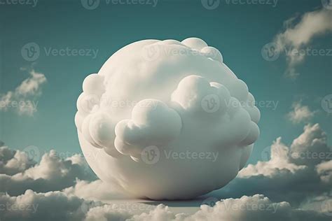 White Empty Pure Cloud In The Sky Copy Space Background 22084527 Stock