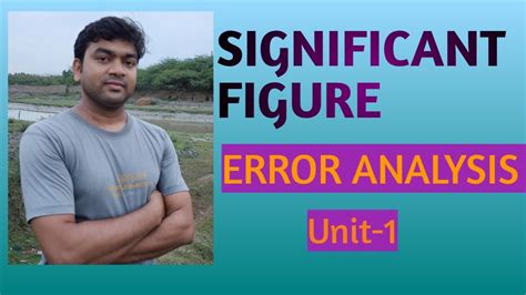 Class 11 Significant Figure And Error Analysis Unit 1 Youtube