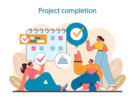 Project Completion In It Project Management Captures The Moment Of