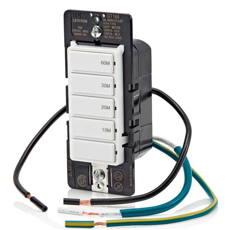 Countdown Timer Switch For Bathroom Household Lights 10 20 30 60 Min Leviton