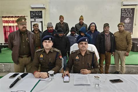 पुलिस ने चैकिंग के दौरान 6 शातिर अन्तर्जनपदीय चोर मोबाइल टावर से चोरी