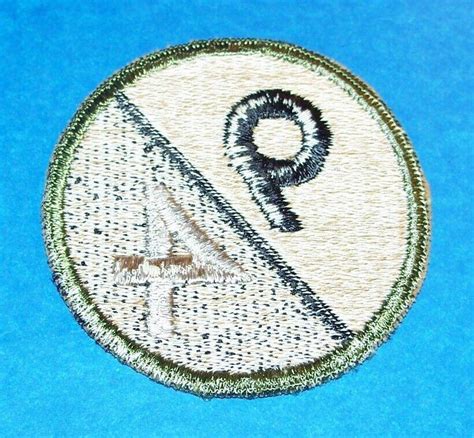 Original Cut Edge Ww2 Fully Embroidered 94th Infantry Division Patch