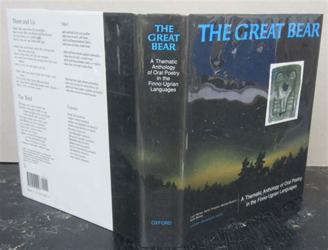 The Great Bear A Thematic Anthology Of Oral Poetry In The Finno Ugrian Languages Lauri Honko