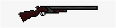 Double Barrel Double Barrel Shotgun Sprite 560x242 Png Download