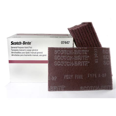 3m Scotch Brite General Purpose Pad Maroon 07447 By 3m