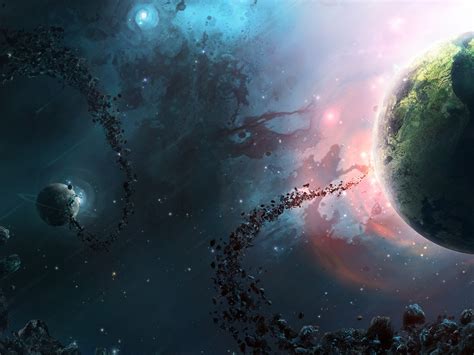 Distant Future Nebula Planet Wallpaper 1600x1200