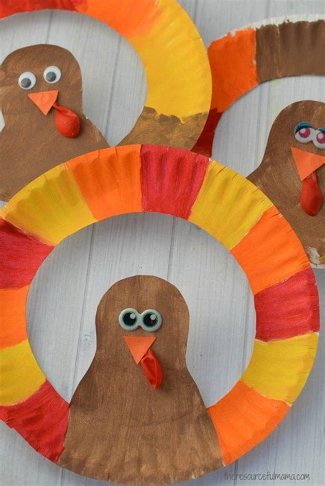 Paper Plate Turkey Craft Paper Plates Turkey Thanksgiving Crafts For