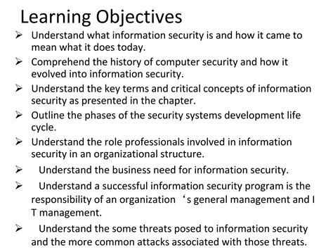 Chapter 1 Introduction To Information Security Ppt