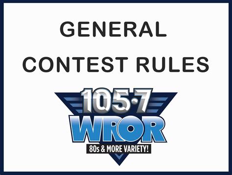 General Contest Rules