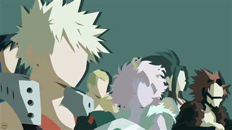 Download Katsuki Bakugoand Heroes Vector Art4 K Wallpaper
