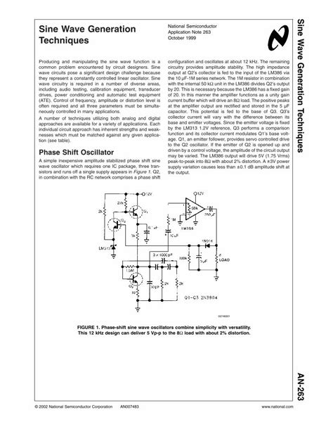 Pdf Sine Wave Generation Techniques Dokumentips