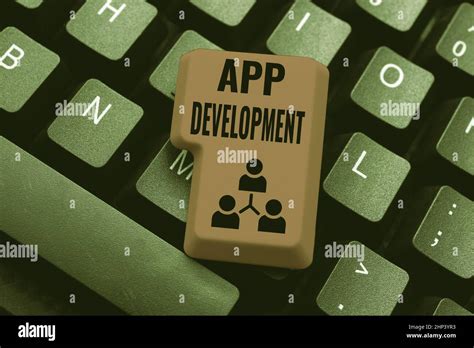 Conceptual Display App Development Business Idea Producing Computer