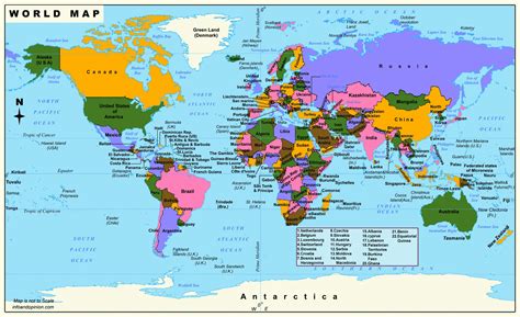 Map Of The World Free Printable Download And Print Free Educational