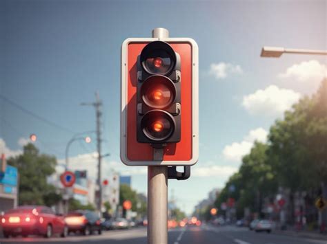 Premium Photo Intersection Watch Traffic Camera Capturing A Red Light Violation