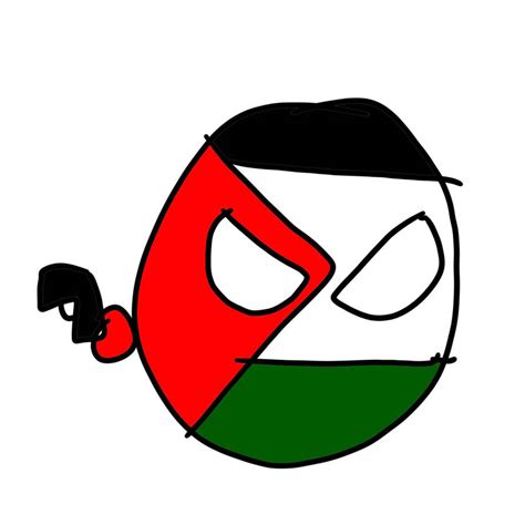 Angry Palestine Countryball With A Gun By Aleshanyla On Deviantart