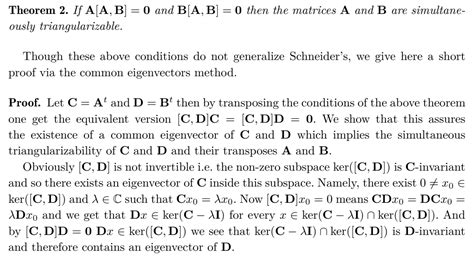 Linear Algebra Simplifying A Compact Proof Of Triangularization Mathematics Stack Exchange