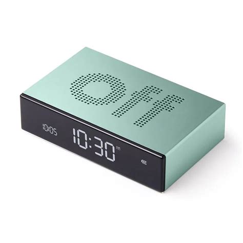 Lexon Flip Premium Reversible Lcd Alarm Clock Mint Flaming Queen Home