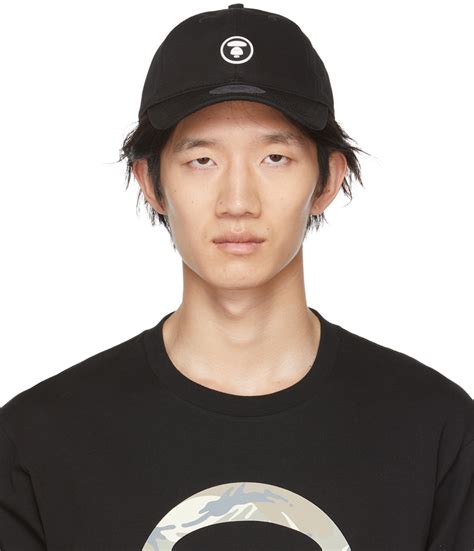 Aape By A Bathing Ape Black Aape Cap Aape By A Bathing Ape