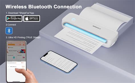 Dodoxcx Portable Printers Wireless For Travel Thermal